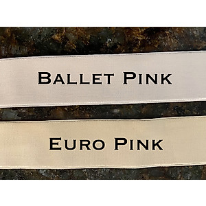 Pillows for Pointes® Stretch Ribbon for Ballet Pointe Toe Shoes Euro Pink - 2.5 Yards