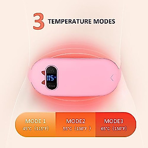 Heating Pad, Portable Cordless Menstrual Heating Pad 5s Fast Heating, Heating Pads for Cramps with 3 Heat Levels and 3 Massage Modes, Heating Pad for Back Pain Gift for Women and Girl(Pink)