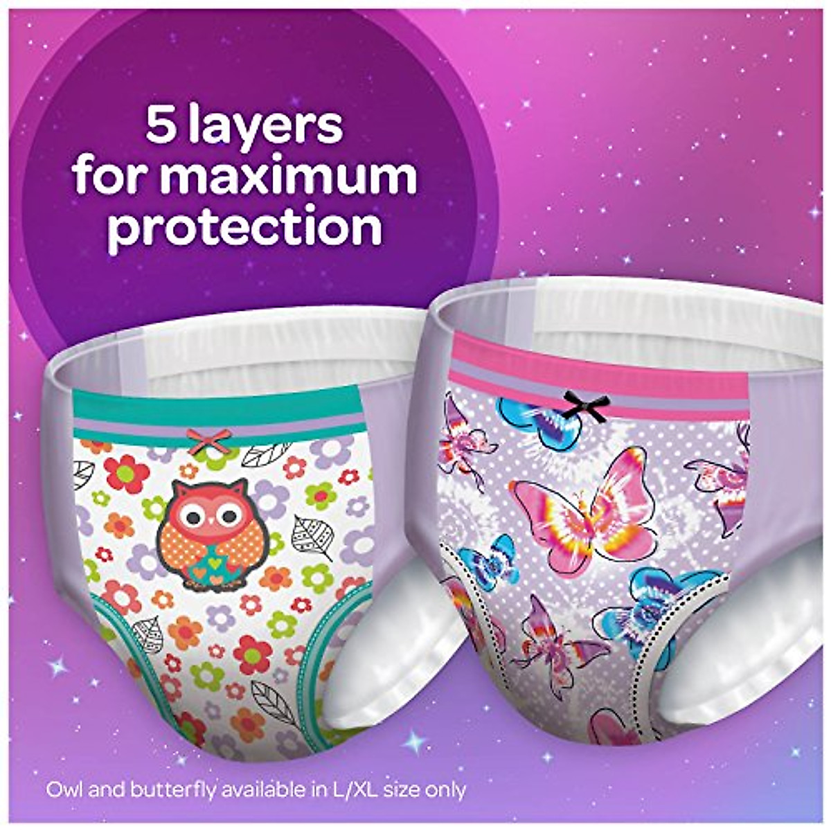 Huggies Goodnights Bedtime Big Pak Pants, Size 8-14/Large-X-Large (60-125+ Lbs), 25 Count