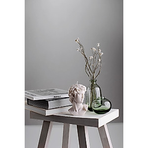 LAWA David Bust Candle - Handmade Scented Soy Wax Candle Elegant Aesthetic Candle Housewarming Gift Home Decor Idea White