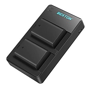 BESTON NP-FW50 Repacement Battery for Sony Camera and Charger for Sony ZV-E10 Alpha A7 A7II A7R A7RII A7S A7SII A55 A3000 A5000 A5100 A6000 A6300 A6400 A6500 Cyber-Shot DSC-RX10 II III IV Camera