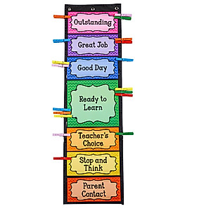 Really Good Stuff Classroom Management Rainbow Clothespins - 6 Colors