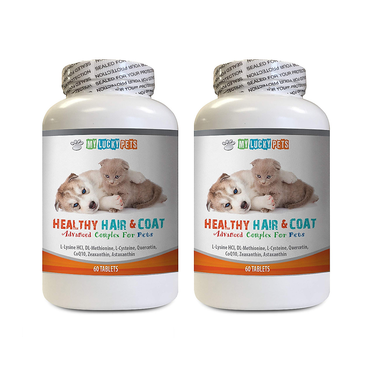 Vitamins for Cats Skin and Coat - Pets Healthy Hair and Coat - Boost Immune System - Nail Health - Premium Complex - cat Vitamin b Supplement - 120 Treats (2 Bottles)