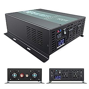 WZRELB 1500W 24V Dc to 120V AC Pure Sine Wave Solar Inverter Off Grid Power Inverter for RV Camping