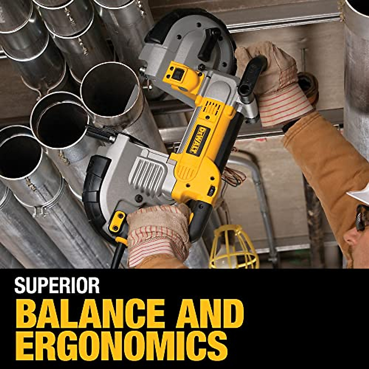 DEWALT - GID-298457 Portable Band Saw, Deep Cut, 10 Amp, 5-Inch (DWM120) Black/Yellow