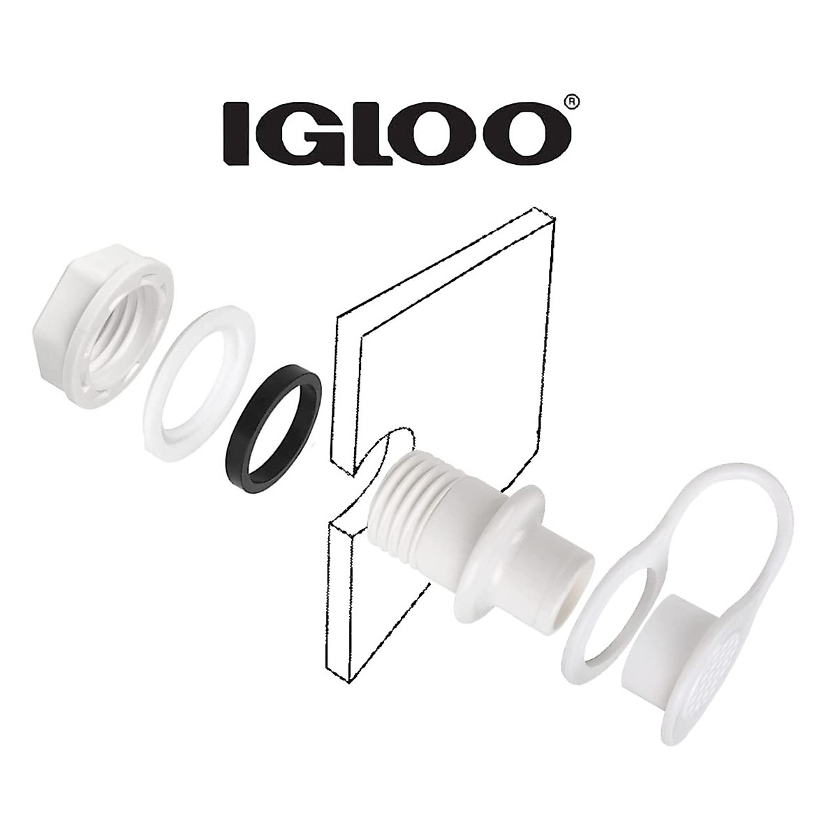 Igloo Replacement Triple Snap Drain Plug