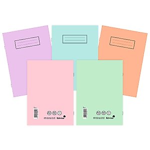 Silvine A5 Notebooks Assorted Pastel Colours (Pack of 10)