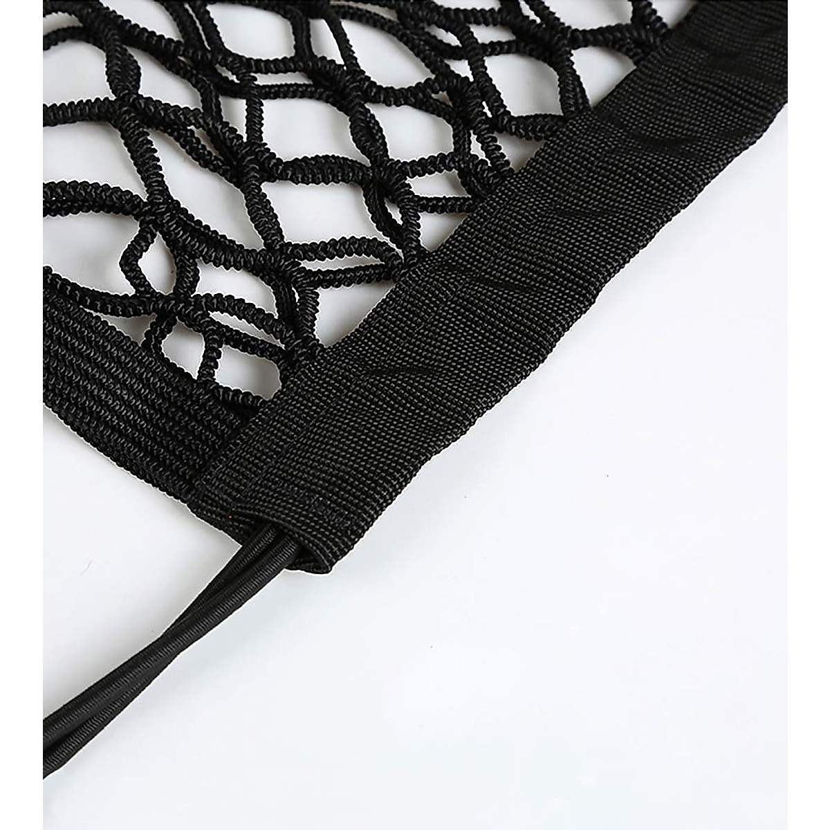 NEOUZA Car Mesh Organizer, Seat Back Net Bag, Barrier of Back seat Front Seat Pet Kids, Cargo Tissue Purse Holder, Driver Storage Netting Pouch SUV Minivan Pickup Truck Drive Safe (3-Layer)