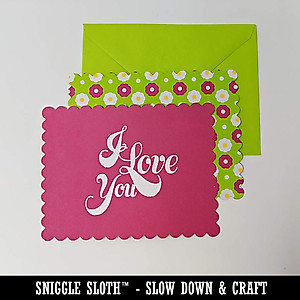 Winding Striped Snake Square Rubber Stamp for Stamping Crafting - 1.75in Medium