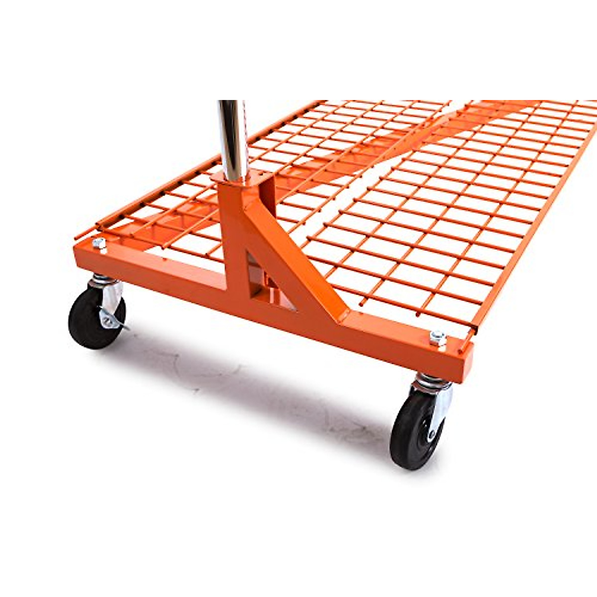 Only Garment Racks Z Rack Base Shelf - Heavy Duty Two Piece Design Folding Wire Base Shelf for Z Racks - Orange