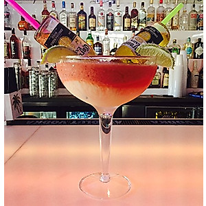 Giant 55 oz margarita plastic cup. Fishbowl glass