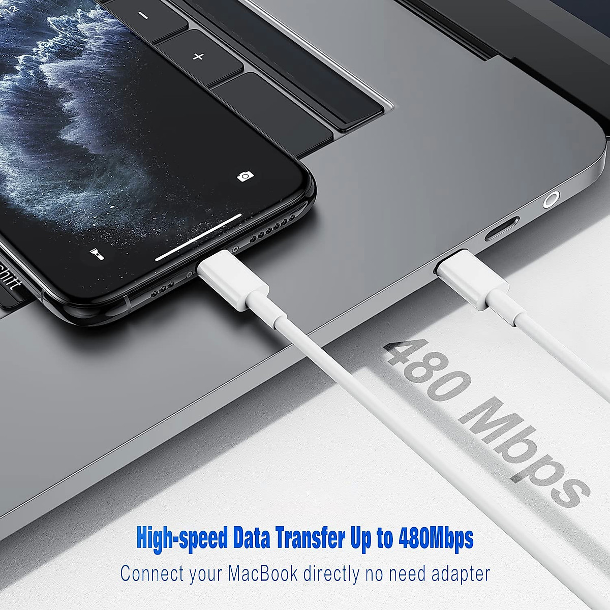 iPhone Charger, [Apple MFi Certified] USB C to Lightning Cable 2PACK 6FT Fast iPhone Charger Cord Compatible with iPhone 14/13/12/11 Pro Max/XS MAX/XR/XS/X/8/7/Plus