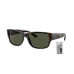Ray RB4388 710/31 58MM Havana/Green Pillow Sunglasses for Men for Women + BUNDLE With Deisgner iWear Eywear kit