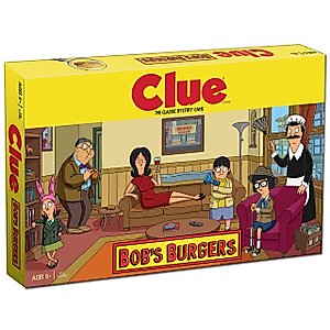 Clue Bobs Burgers Board Game | Themed Bob Burgers TV Show Clue Game | Officially Licensed Bob's Burgers Game | Solve The Mystery in This Unique Clue take on The Classic Board Game