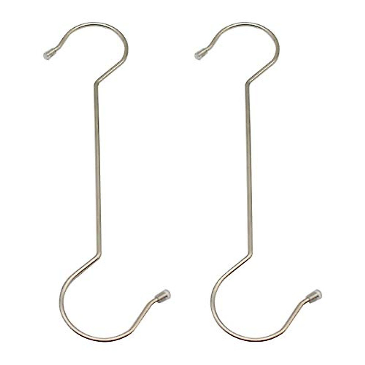Maydahui 6PCS Extra Long 12" S Shaped Hooks Large Size Stainless Steel Metal Hooks for Bird Feeder, Plant Hanger, Tree Branch Hook, Clothes, Outdoor Lights