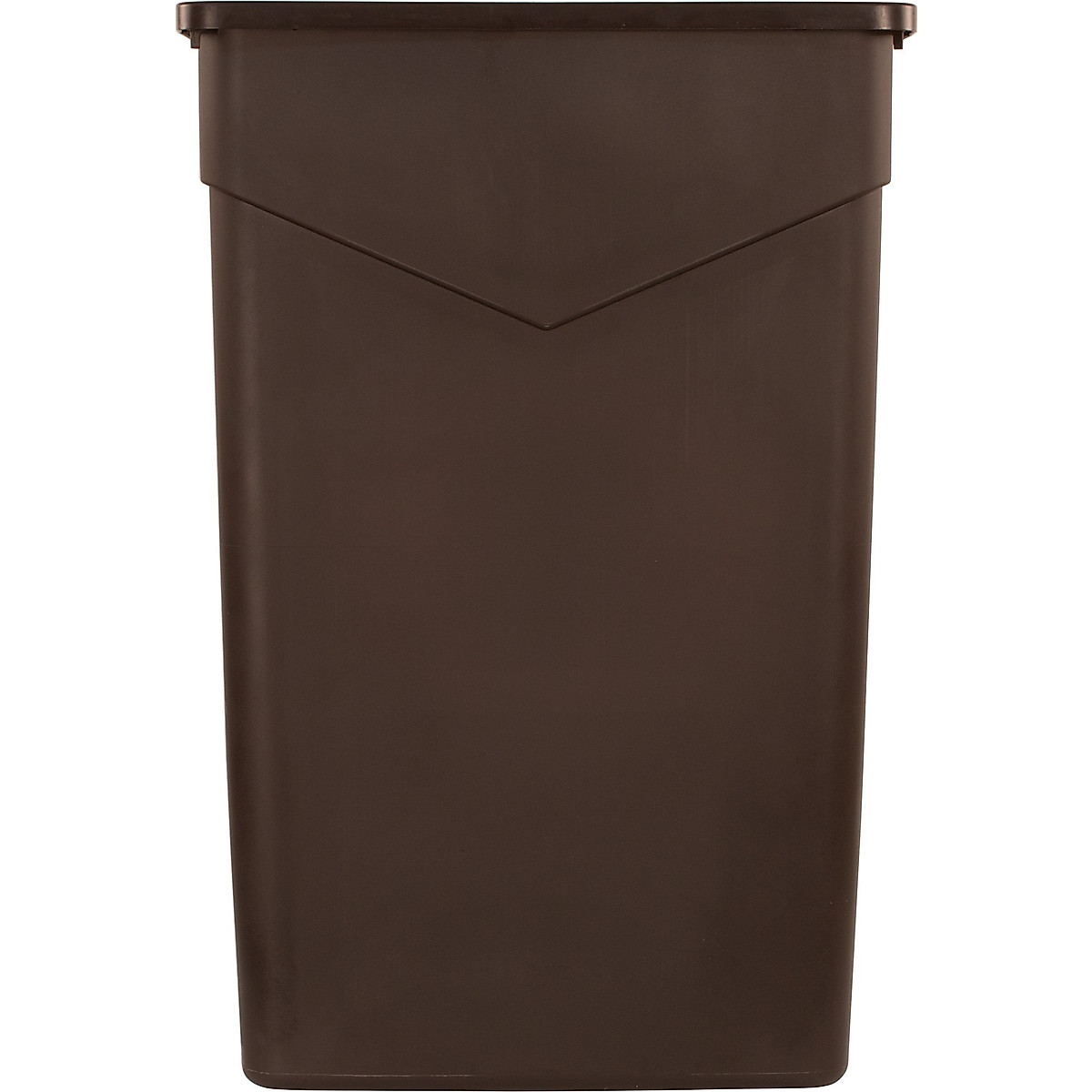 Carlisle FoodService Products 34202369 TrimLine Polyethylene Waste Container, 23 Gallon Capacity, 20" Length x 11" Width x 29.88" Height, Dark Brown (Case of 4)