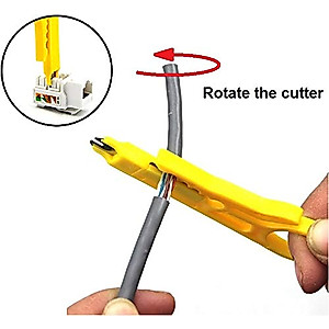 UbiGear® Network/Phone Cable Tester + RJ11/RJ12/RJ22/RJ45 Crimp Crimper +100 RJ45 CAT5 CAT5e Connector Plug Network Tool Kits (Crimper315)
