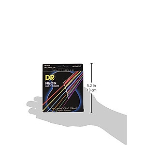 DR Strings HI-DEF NEON Acoustic Guitar Strings (NMCA-11)