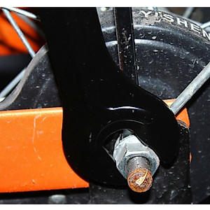 KORADA Black Portable Steel Cycling Bike Head Open End Axle Hub Cone Wrench Bicycle Repair Spanner Tool Kit for Mountain Bike, Folding bicycle, road vehicles,MTB,Touring, Cruiser.13/14/15/16mm Lightwe