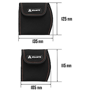 Granite Pita Bicycle Pedal Covers, Bike Pedal Covers for Bike Transport Protection, Against Damage and Scratche When in Storage and Transit, 3mm Thick Neoprene Pedal Covers (Large, Black)