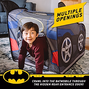 Batman Batmobile Pop Up Tent – Large Indoor Playhouse for Kids | Folds for Easy Storage with Carrying Bag Included | Amazon Exclusive – Sunny Days Entertainment