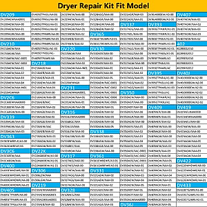 DV45H7000EW A2 DV42H5000EW A3 Parts Replacement for Samsung Dryer Roller Replacement Kit DC97-16782A Dryer Belt 6602-001655 Idler Pulley DC93-00634A Tension Spring for DV42H5200EW A3 DV48H7400EW A2