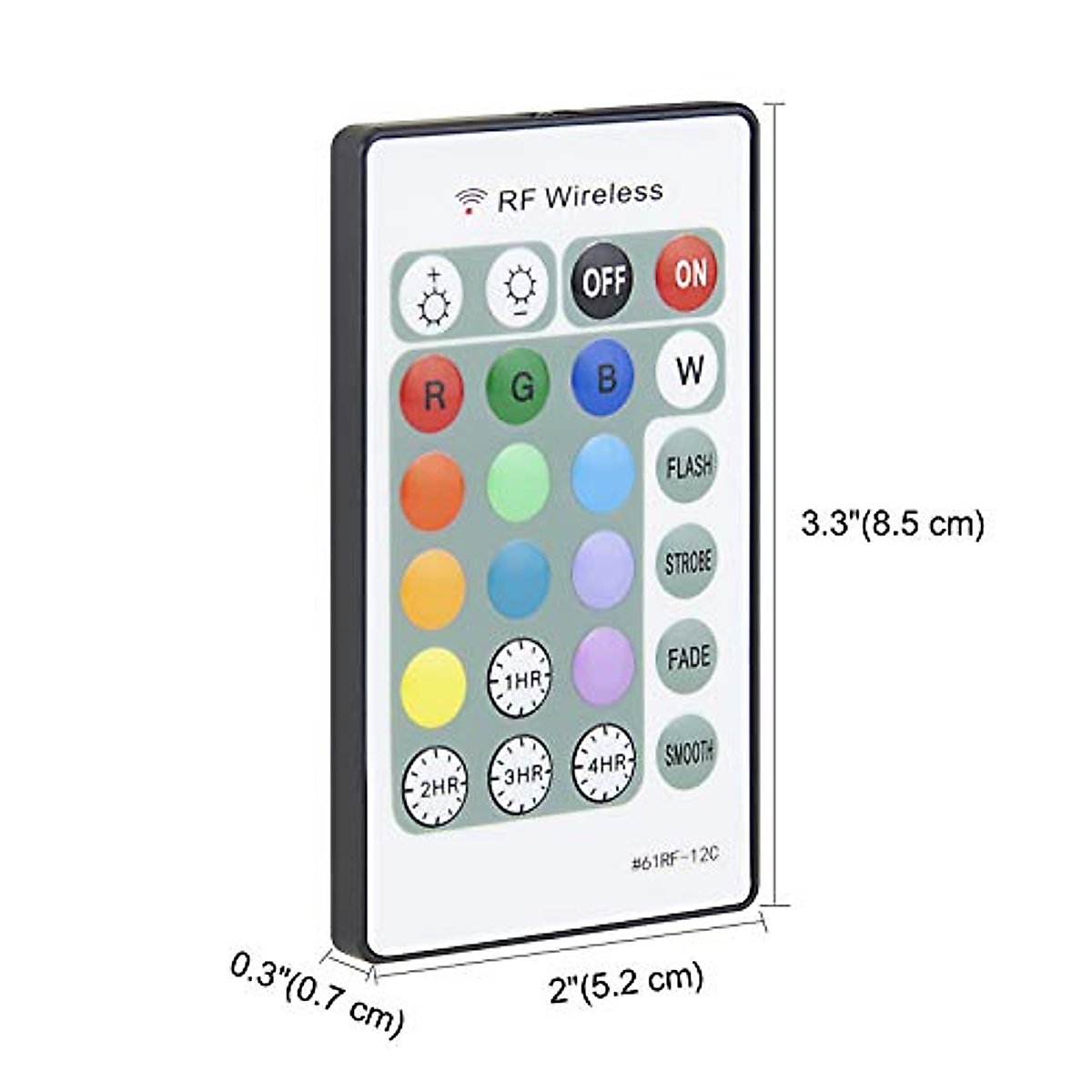 80 Feet Remote Control with Timer, Through Wall Function, 12 Color Change, 4 Modes & Dimmable for LUXSWAY RF Products