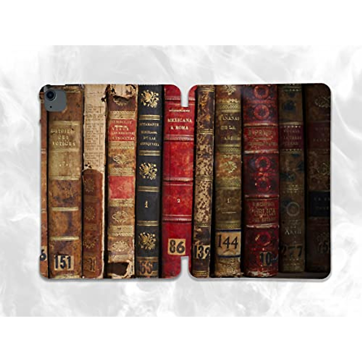 Cute Library Books Pattern case Compatible with iPad Mini Air Pro 7.9 8.3 9.7 10.2 10.9 11 12.9 inch Pattern Cover New 2022 2021 Trifold Stand 3 4 5 6 7 8 9 Generation 259 (10.2" iPad 7/8/9 gen)