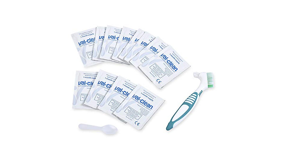 Val-Clean Denture Cleaner & Brush Bundle - Fresh Smile Everyday