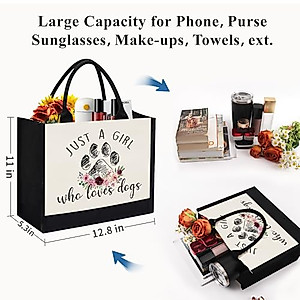 Belatelove Dog Themed Print Tote Bag Gifts for Women, Friend, Sister, Groomer, Animal Lovers