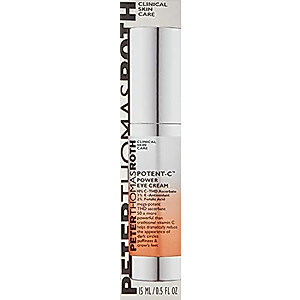 Peter Thomas Roth | Potent-C Power Eye Cream | Brightening Vitamin C Eye Cream for Dark Circles, Puffiness and Crow's Feet, 0.5 Fl Oz