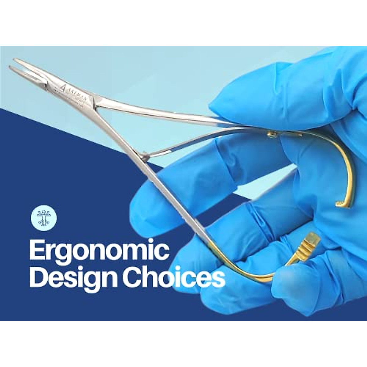 Mathieu Ligature Elastic Placing Pliers 5.5" with Tungsten Carbide Inserts, Separator Placer, Orthodontic Lace Back Tightener ARTMAN Brand