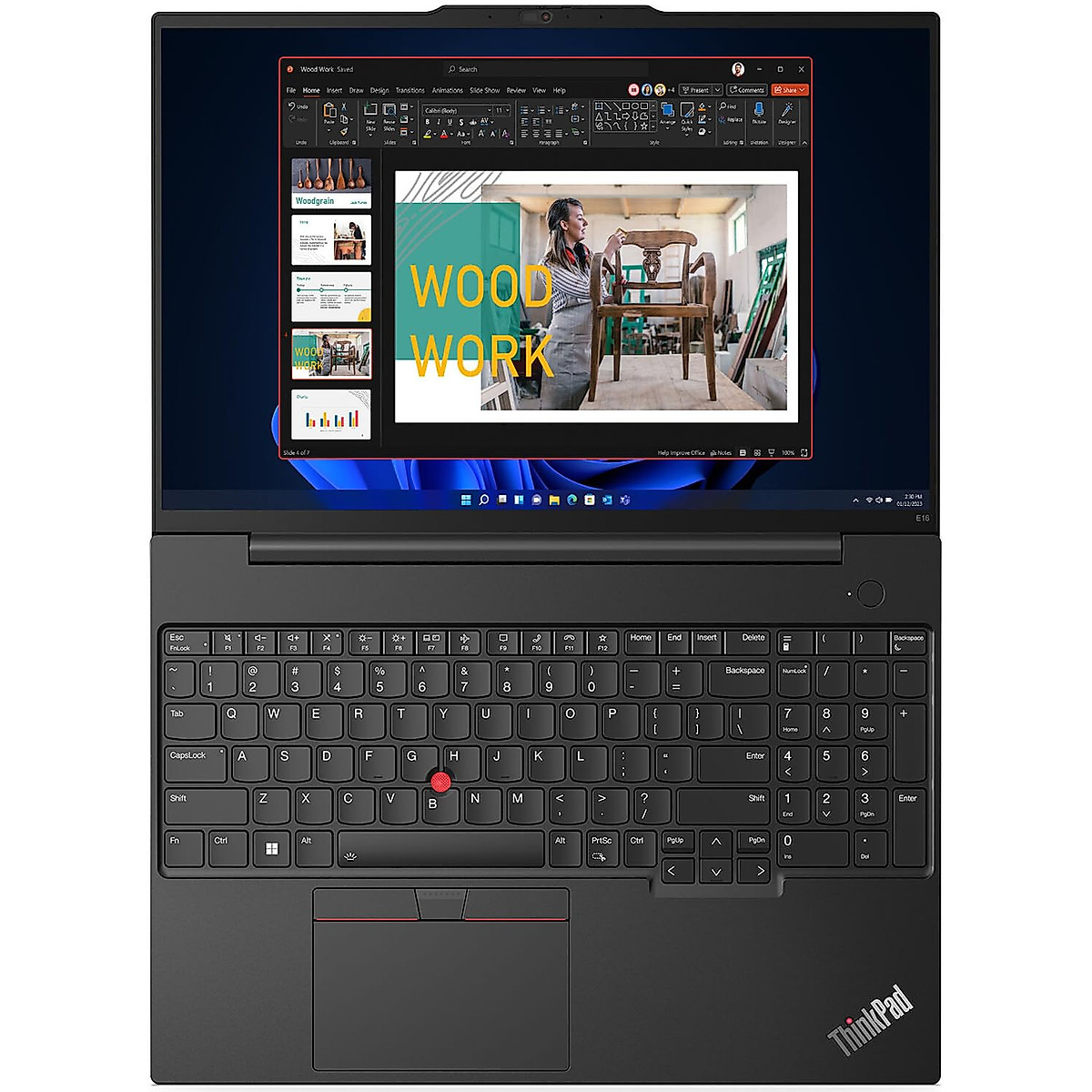 LENOVO ThinkPad E16 Gen 1 16.0" IPS Business Laptop (8-Core AMD Ryzen 7 7730U, 40GB RAM, 1TB PCIe SSD, AMD Radeon, 60 Hz Wide UXGA (1920x1200), Fingerprint, Win 11 Pro) w/Dockztorm Hub