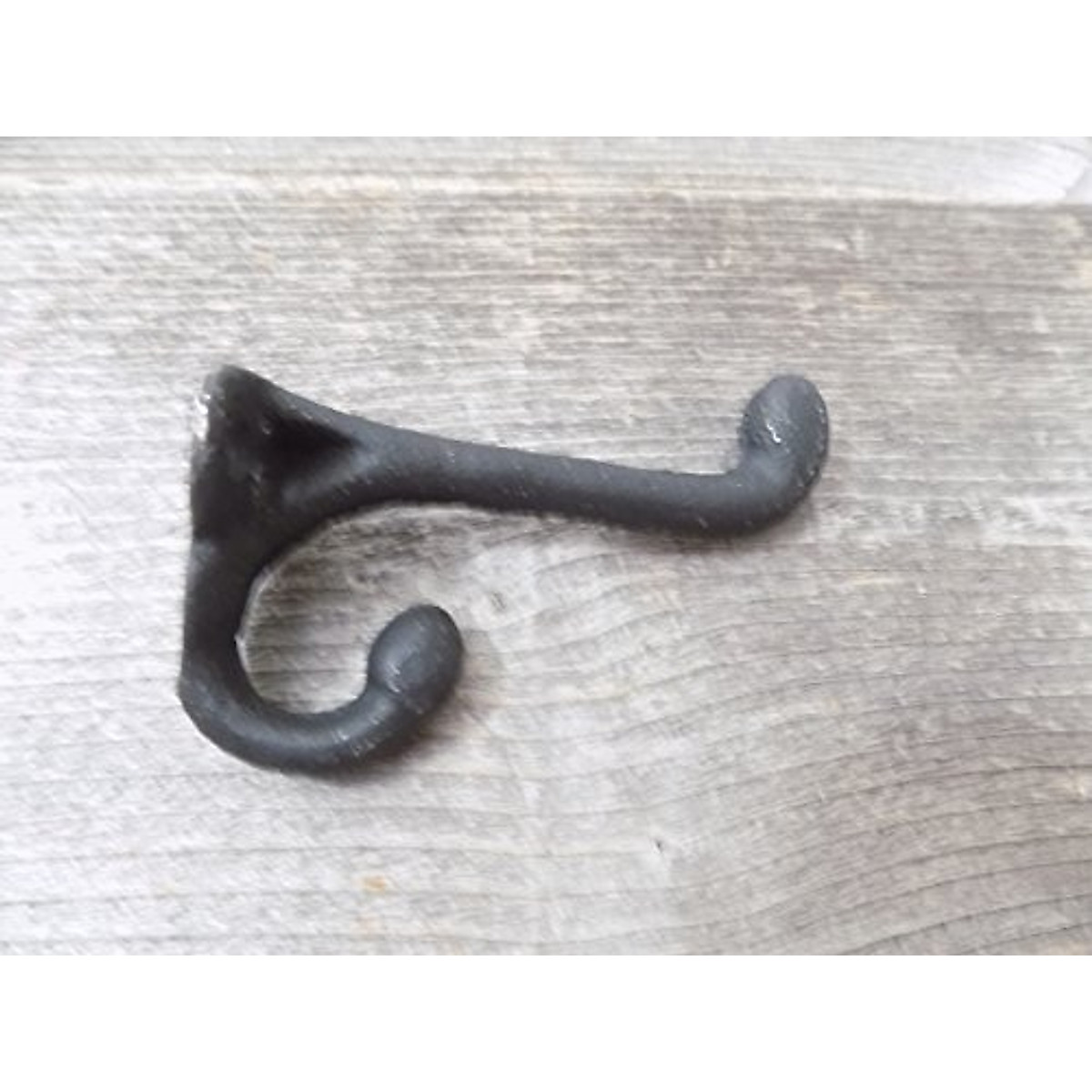 Midwest Craft House 10 Cast Iron Black School Hat Coat Rack Hall Tree Hooks 3 1/4"
