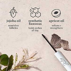Julep Brow 101-2-in-1 Eyebrow Pencil and Tinted Brow Gel - Medium Brown - Waterproof - Thickening Silk Fibers - All Day Hold - Fill Define and Shape Brows