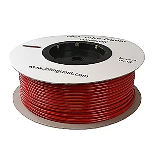 John Guest Red 500 ft/roll 1/4" Polyethylene Tube Tubing Drinking Water RO Reverse Osmosis DI Aquarium Pipe LLDPE