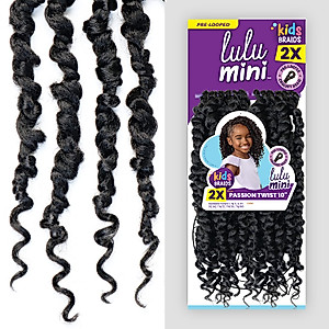 Sensationnel Crochet Braids Lulu Mini Pre-Looped 2X Passion Twist 10" (1-pack, 2)