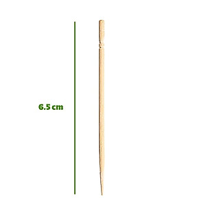 [1500 Count] Bamboo Wooden Toothpicks Wood Round Single-Point Tooth Picks
