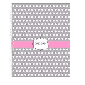 House of Doolittle 2023-2024 Weekly and Monthly Planner, Academic, Dots Hard Cover, 7 x 9 Inches, August - July (HOD29593-24)