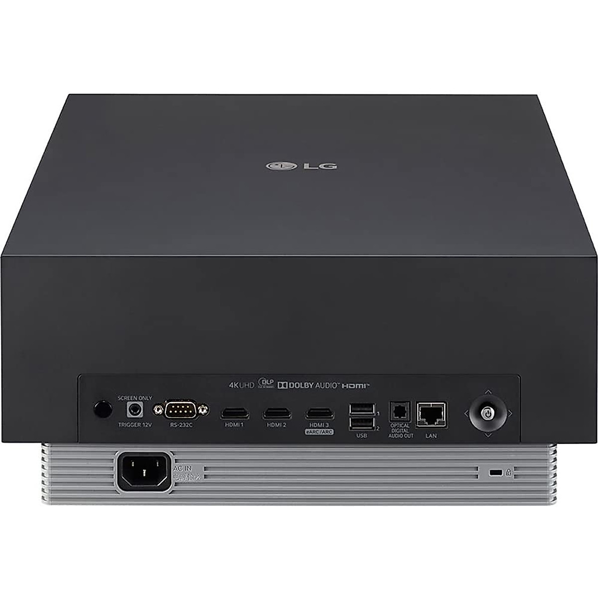 LG AU810PB 4K UHD 3840x2160 Smart Dual Laser CineBeam Projector Bundle with Premium 4 YR CPS Enhanced Protection Pack, Minolta 120" Screen, 2X Deco Gear HDMI Cable and Microfiber Cloth