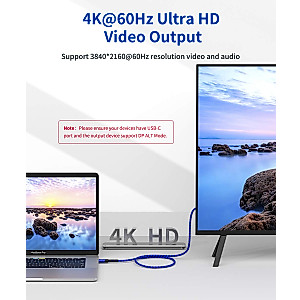 JSAUX USB C to USB C 3.1 Gen 2 Cable 10Gbps Data Transfer 3.3ft, 4K Video Monitor Video Cable 100W PD Fast Charging Thunderbolt 3 Compatible with MacBook Pro, MacBook Air, iPad Pro, Galaxy S2, Pixel