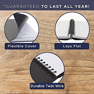 AT-A-GLANCE 2022 Two Person Daily Appointment Book & Planner by AT-A-GLANCE, 8" x 11", Large, Black (7022205)