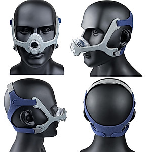 Wisp CPAP Mask Headgear Strap with Fabric Frame and Magnetic Clips Replacement Supplies Compatible with Respironics Wisp Nasal CPAP/BiPAP Mask (Standard Size, Blue)