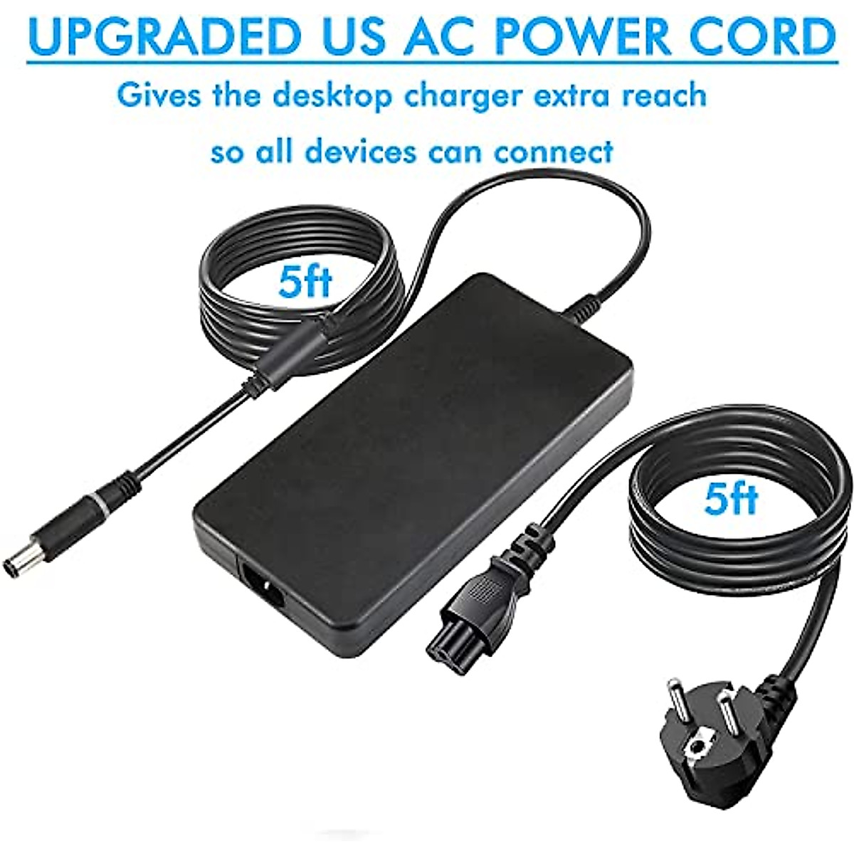 240W 180W AC Adapter Charger Fit for Dell Alienware Laptop Charger 13 15 17 R1 R2 R3 R4 Series,X51 M15 M17 M17X M18X Area-51m G5 G7 Dell Precision M6800 6700 M6400 M6500 M6600 Power Supply Cord