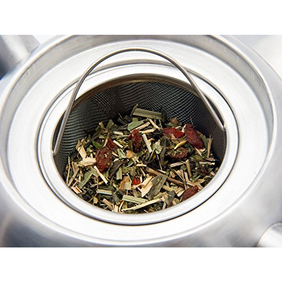 Stainless Steel Tea Pot With Removable teapot Infuser For Loose Leaf & Tea Bags - Dishwasher Safe & Heat Resistant - 1.5 Liter - By Venoly