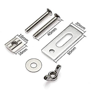 Genmitsu 4PCS T-track Mini Hold Down Clamp Kit, Compatible with 3018-PRO/3018-MX3/3018-PROVer CNC Router Machine