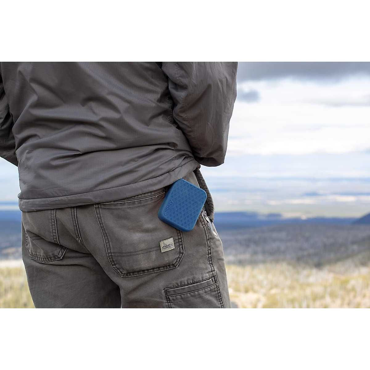 Silicone Pouch for Outlery Travel Cutlery (Thunder) - a Silicone Pocket to Protect and Transport your Foldable On-the-Go Cutlery Set by Outlery