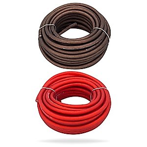 InstallGear 10 Gauge Wire (50ft) Copper Clad Aluminum CAA - Primary Automotive Wire, Car Amplifier Power & Ground Cable, Battery Cable, Car Audio Speaker Stereo, RV Trailer Wiring Welding Cable 10ga