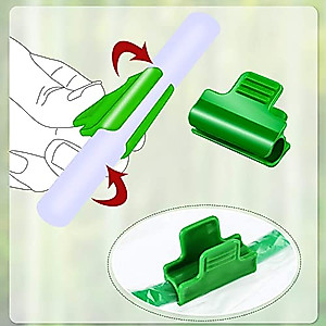 40 Pieces Greenhouse Clamps Film Row Cover Netting Tunnel Hoop Clip Frame Shading Net Rod Clip Greenhouse Film Clamps for Season Plant Extension Support (40 pieces,10 mm)