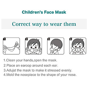 G-BOX Children's 5-Layer Disposable Particulate Respirators (25-pcs, Individually Wrapped) (Plain White)